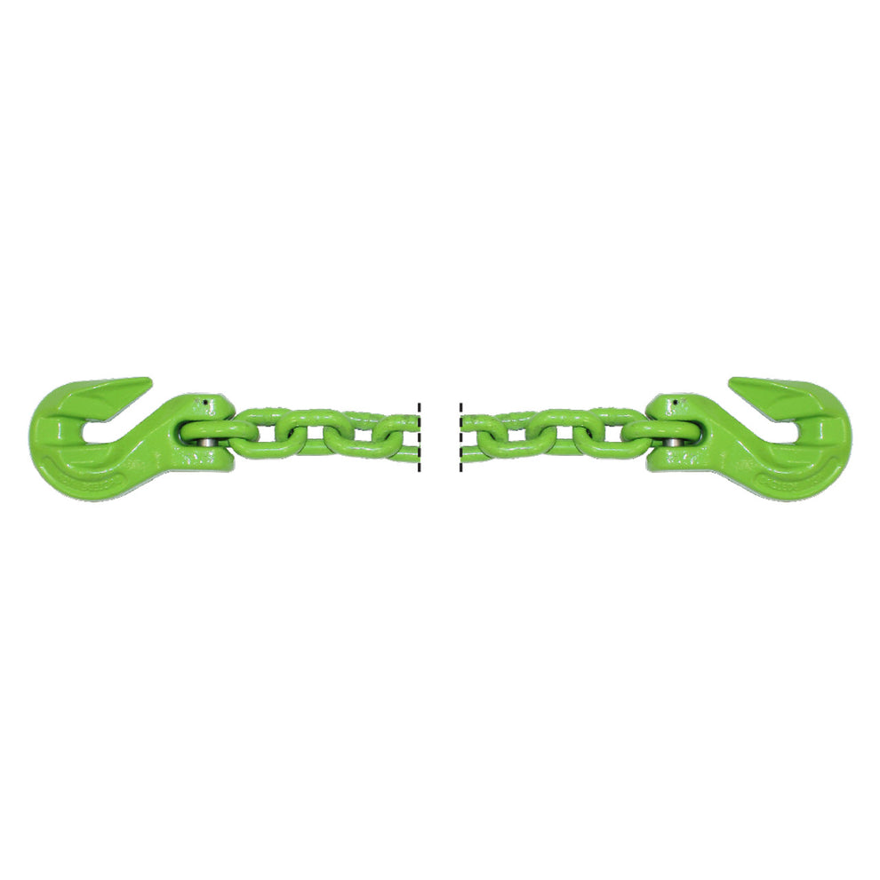 B/A Products Co. 1/2" x 10' Grade 120 Cradle Grab Hook Hi-Viz Chain ...